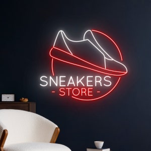Sneakers Store Neon Sign, Shoes Shop Neon Light, Sport Shoes Led Sign ...