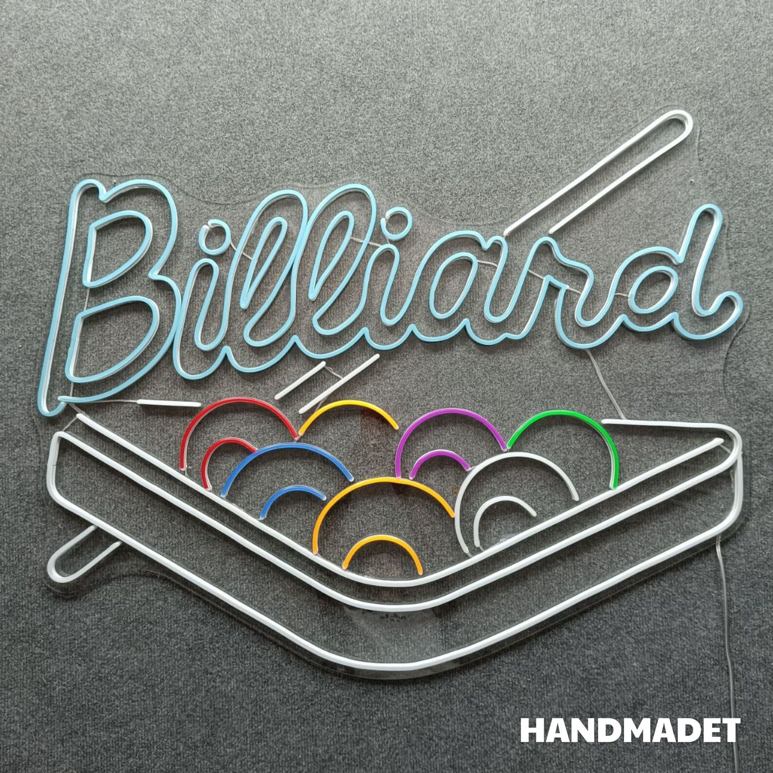 Billiard Neon Sign, Billiard Ball Neon Light, Billiard Pool Neon Light ...