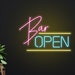 Bar Open Led Sign, Open Led Sign, Wall Decor, Bar Neon Sign, Custom ...