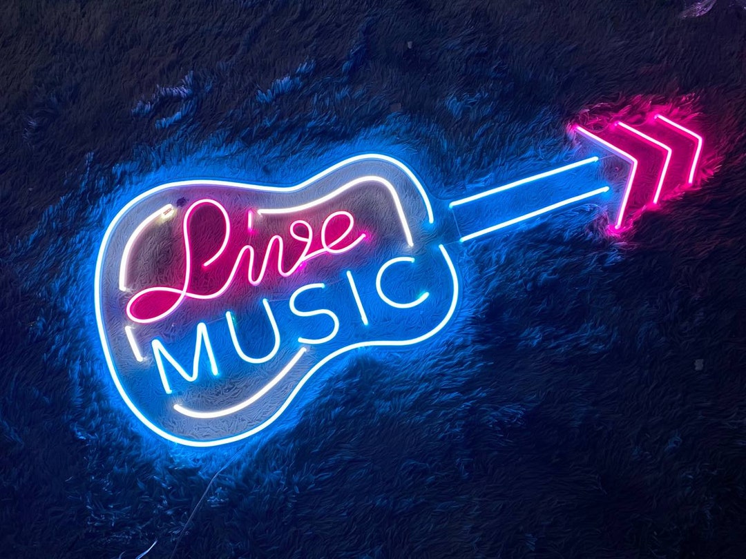 Live Music Sign,custom Bar Name Neon Sign,neon Bar Sign,flex Led Light ...