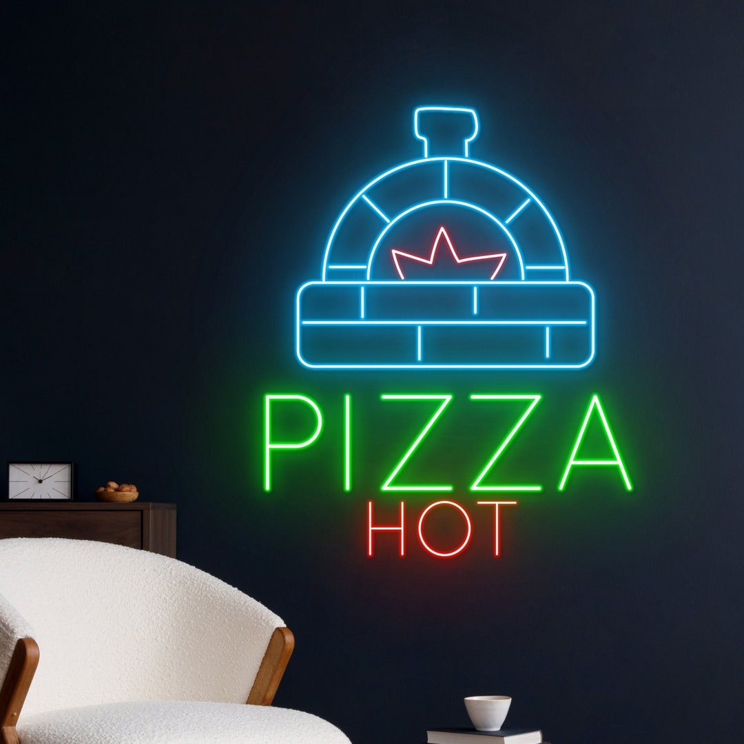 Pizza Hot Neon Sign, Pizza Oven Neon Light, Pizza Led Light, Pizza ...