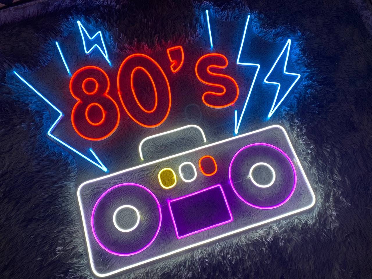 Back to the 80s Neon Led Sign, Retro Neon Sign, Wall Decor, Back to the ...