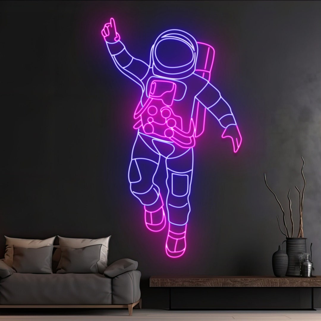 Custom Astronaut Led Sign, Spaceman Neon Sign, Space Led Light ...
