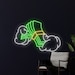 Hand Holding Money Dollar Neon Light, Money Dollar Neon Sign, Money ...