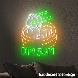 Dim Sum Neon Sign, Dim Sum Led Sign, Dim Sum Led Light, Chinese ...
