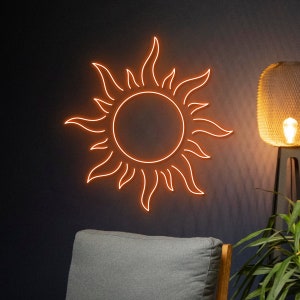 Sun Neon Sign, Sun Shine Led Light, Sunrise Led Sign, Sunset Neon Light ...