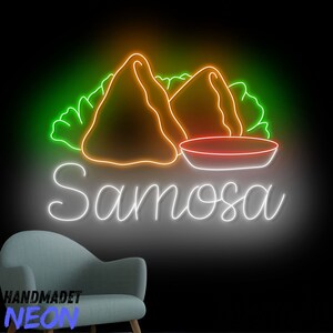 Samosa Neon Sign, Samosa India Led Sign, Samosa Led Light, Samosa India ...