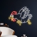 Rooster Neon Light Chicken Led Light Rooster Led Sign - Etsy