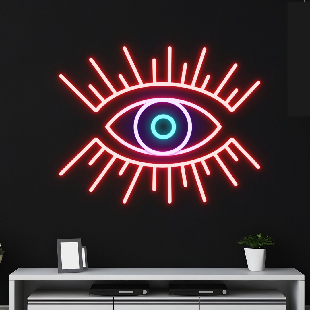 Custom Magic Eye Neon Sign, Evil Eye LED Sign, Eye of God Neon Light ...
