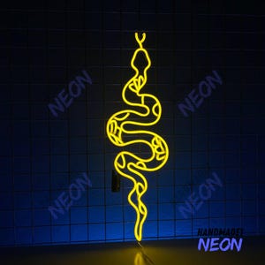 Custom Snake Neon Light, Coiled Snake Led Sign, Animal Neon Sign ...