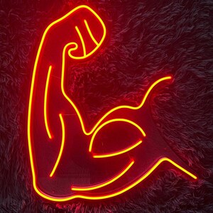 Muscle Neon Sign, Muscle Led Sign, Gym Led Sign, Custom Neon Sign ...