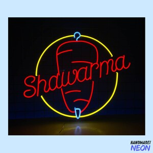 Shawarma Neon Sign, Shawarma Restaurant Neon Light, Shawarma Led Light ...