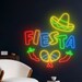 Fiesta Neon Sign, Custom Fiesta Neon Sign, Fiesta Neon Light, Fiesta ...