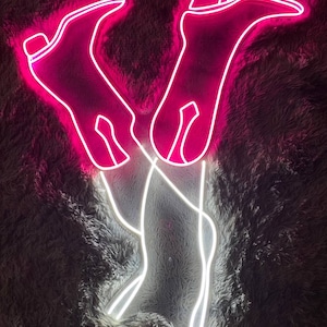 Cowboy Boots Neon Sign, Cowboy Boots Sign, Custom Neon Sign, Best Gifts ...