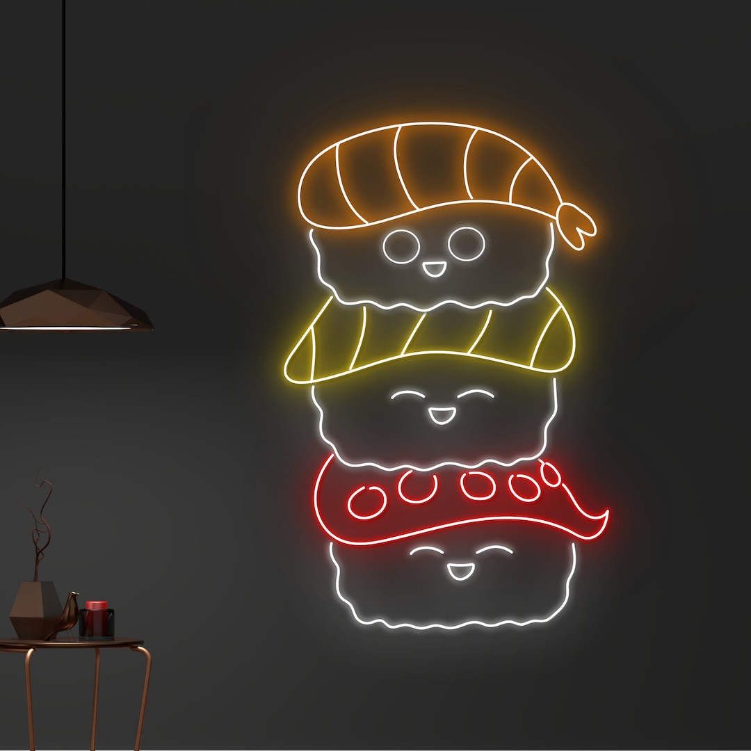 Custom Nigiri Neon Sign, Japanese Food LED Sign, Sushi Neon Light ...