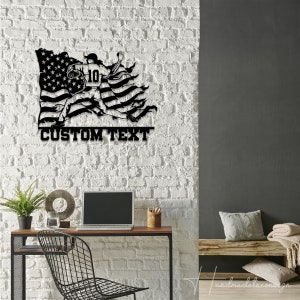 Personalized US Baseball Metal Wall Art LED Light - Custom US Softball ...