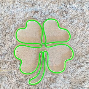 Clover Leaf Led Sign, Clover Leaf Neon Sign, Wall Decor, Clover Leaf ...