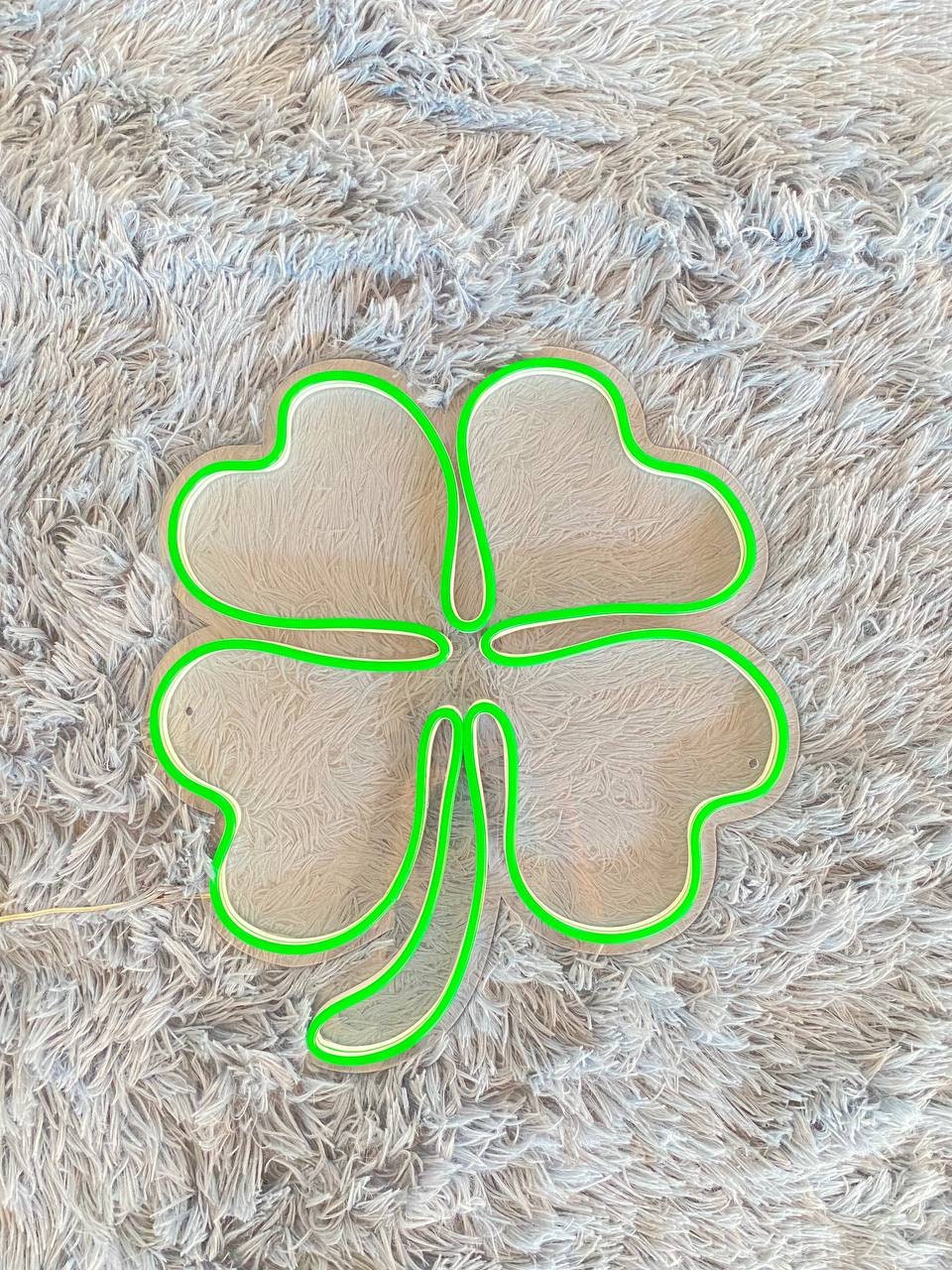 Clover Leaf Led Sign Clover Leaf Neon Sign Wall Decor - Etsy