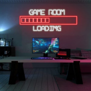 Game Room Decor Led Sign, Game Room Led Sign, Wall Decor, Gameroom Neon ...