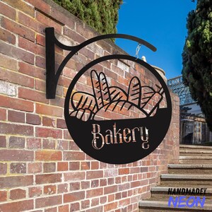 Personalized Bakery Hanging Sign, Bread Store Outdoor Hanging Sign ...