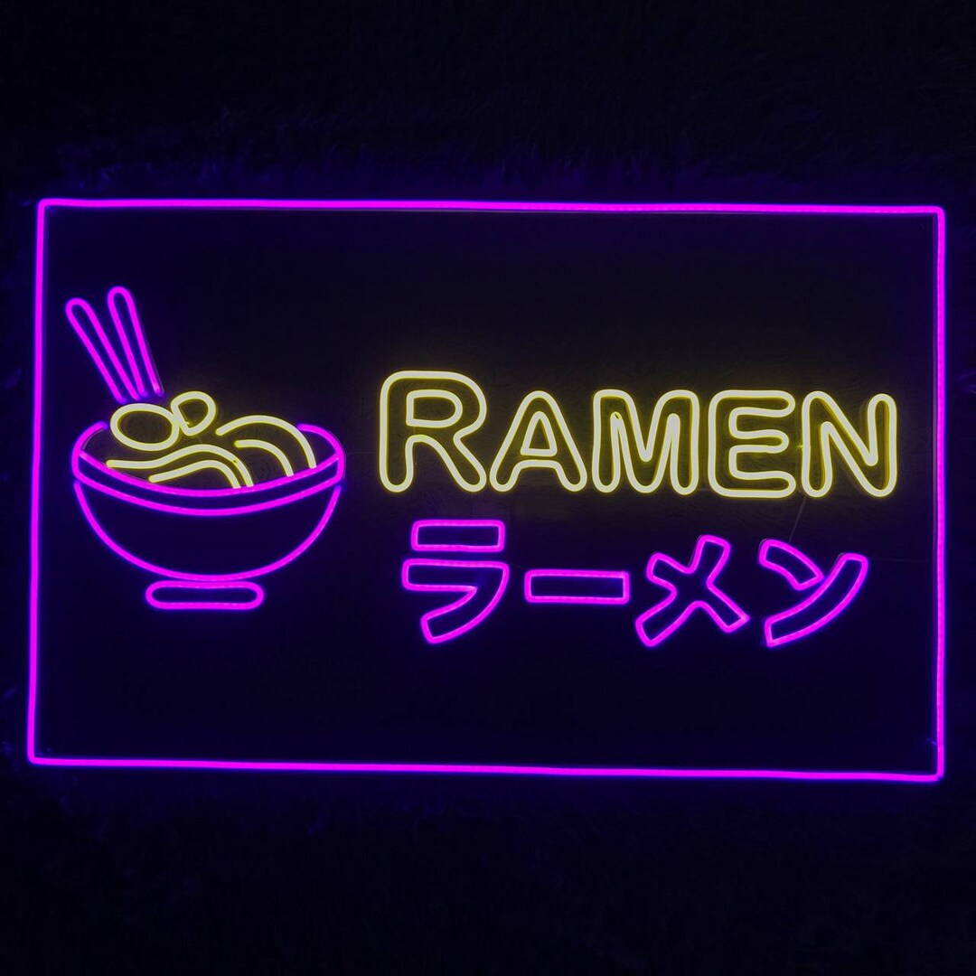Ramen Led Sign, Noodles Neon Sign, Japanese Noodles Led Light, Custom ...