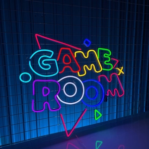 Gameroom Led Sign, Gameroom Led Sign, Wall Decor, Gameroom Neon Sign ...