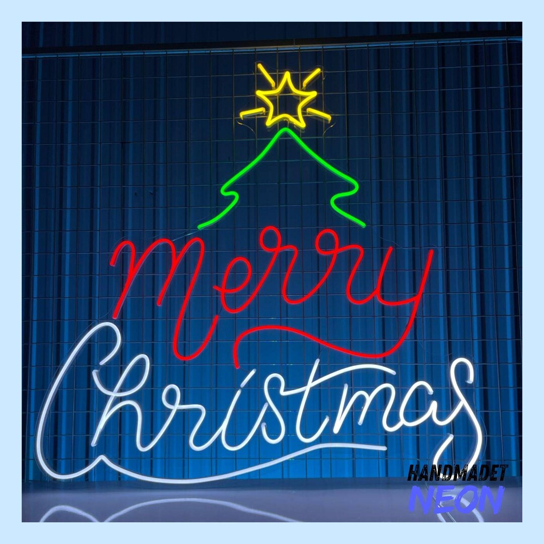 Christmas Neon Sign, Christmas Led Sign, Wall Decor, Merry Christmas ...
