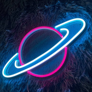 New Planet Neon Sign, Planet Led Sign, Logo Neon Sign, Wall Decor ...