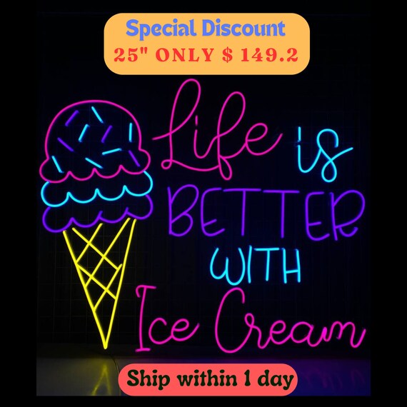 Light Ice Cream Advertisement