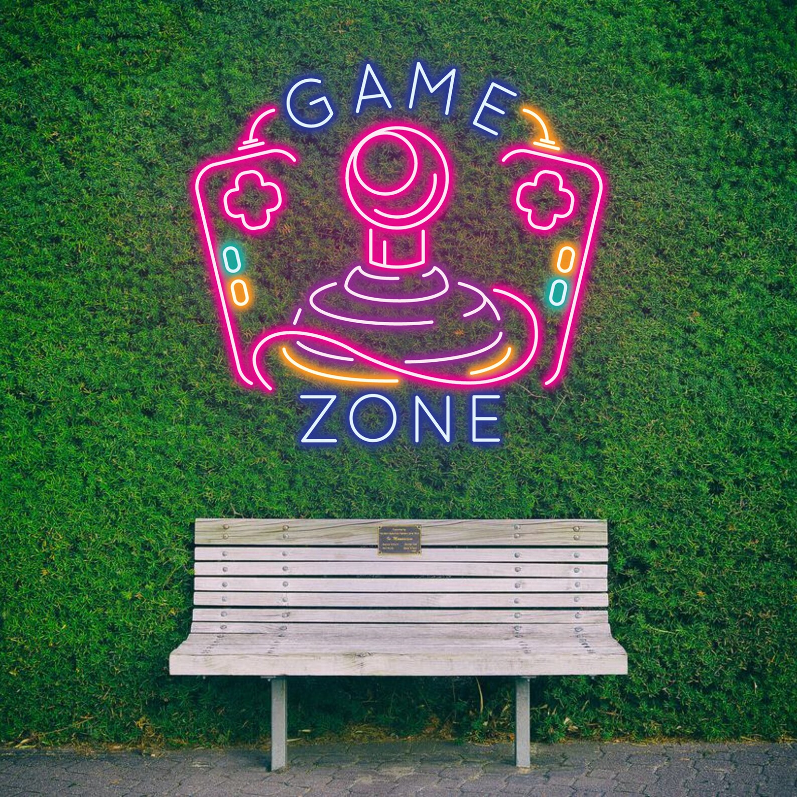Controller Neon Sign Game Zone Led Sign Game Led Sign - Etsy