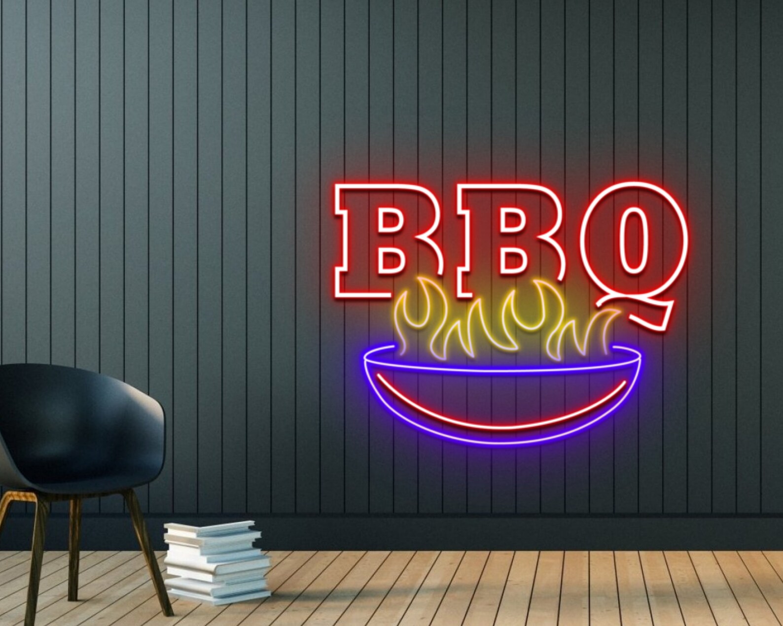 BBQ Neon Sign, BBQ Party Neon Sign, Custom Neon, Sign for Bar Home Room ...