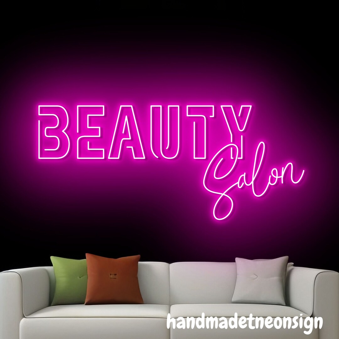 Beauty Salon Neon Sign, Beauty Salon Led Sign, Beauty Salon Neon Light ...