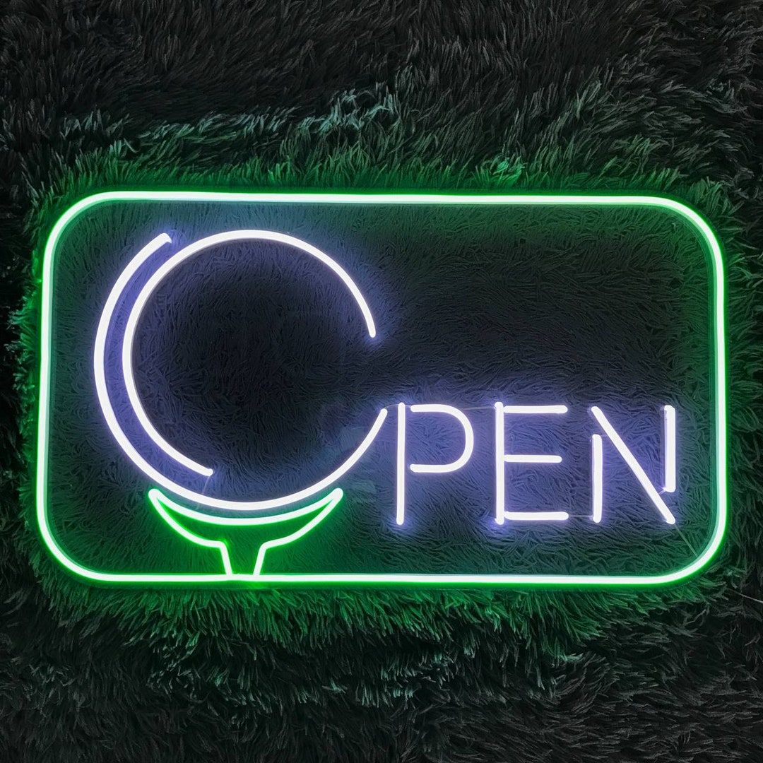 Golf Open Neon Sign, Golf Neon Sign Wall Art, Golf Neon Sign Led Light ...