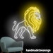 Lion Neon Sign, Lion Led Sign, Lion Animal Neon Light, Animal Lover Led ...