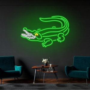 Crocodile Neon Light | Gator Neon Light | Alligator Neon Light | Croc ...
