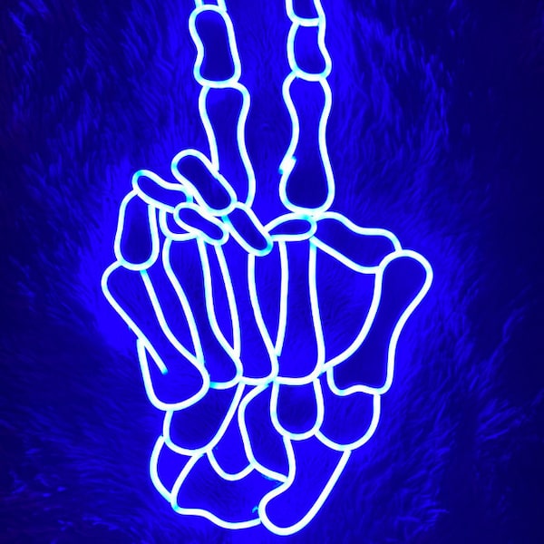 Neon Peace Sign - Etsy