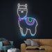 Fiesta Llama Led Sign, Fiesta Llama Neon Sign, Fiesta Neon Light, Llama ...