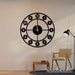 Custom Classic Number Wall Clock Unique, Year Date Round Wall Clock ...