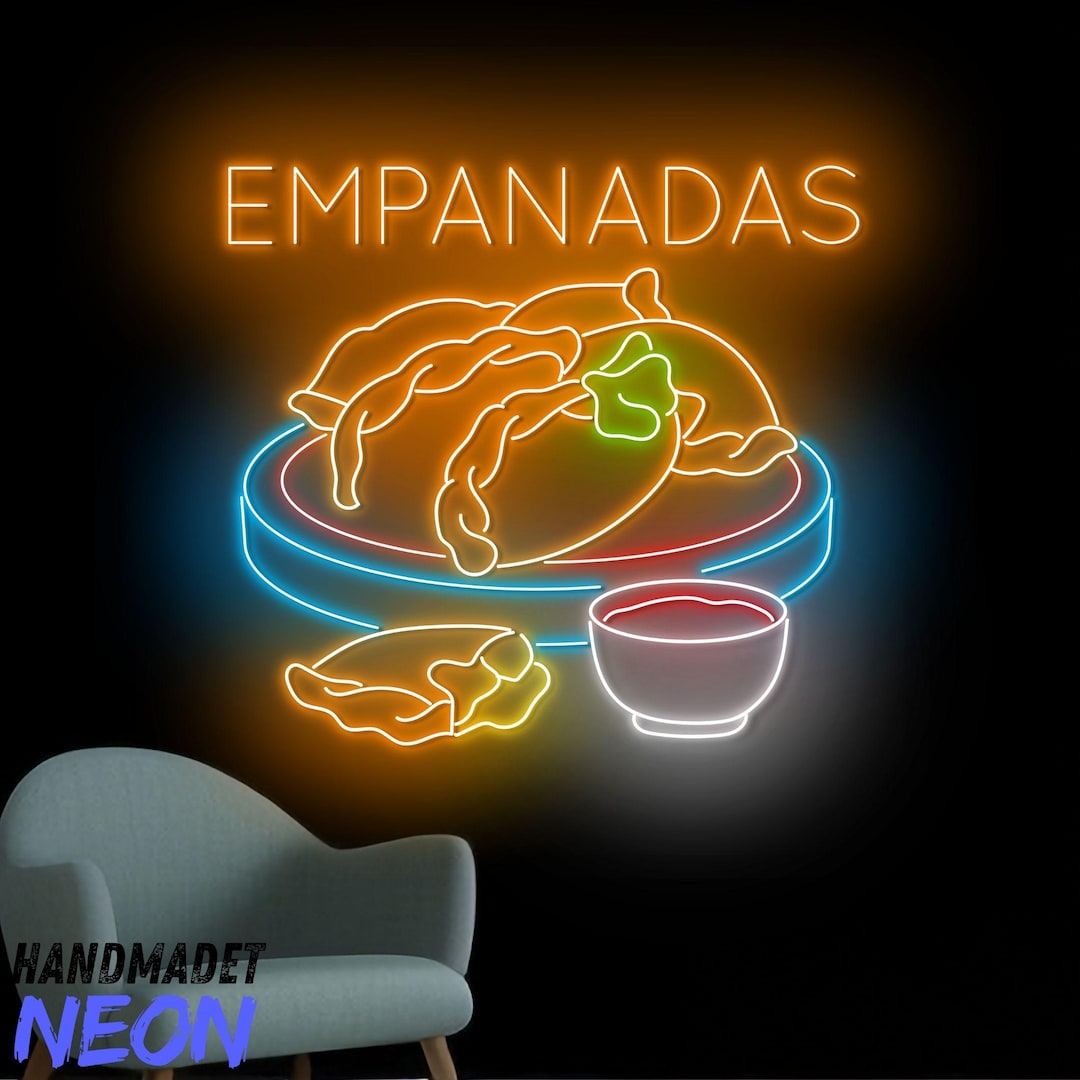 Mexican Empanada Neon Sign, Empanadas Led Sign, Empanada Led Light ...