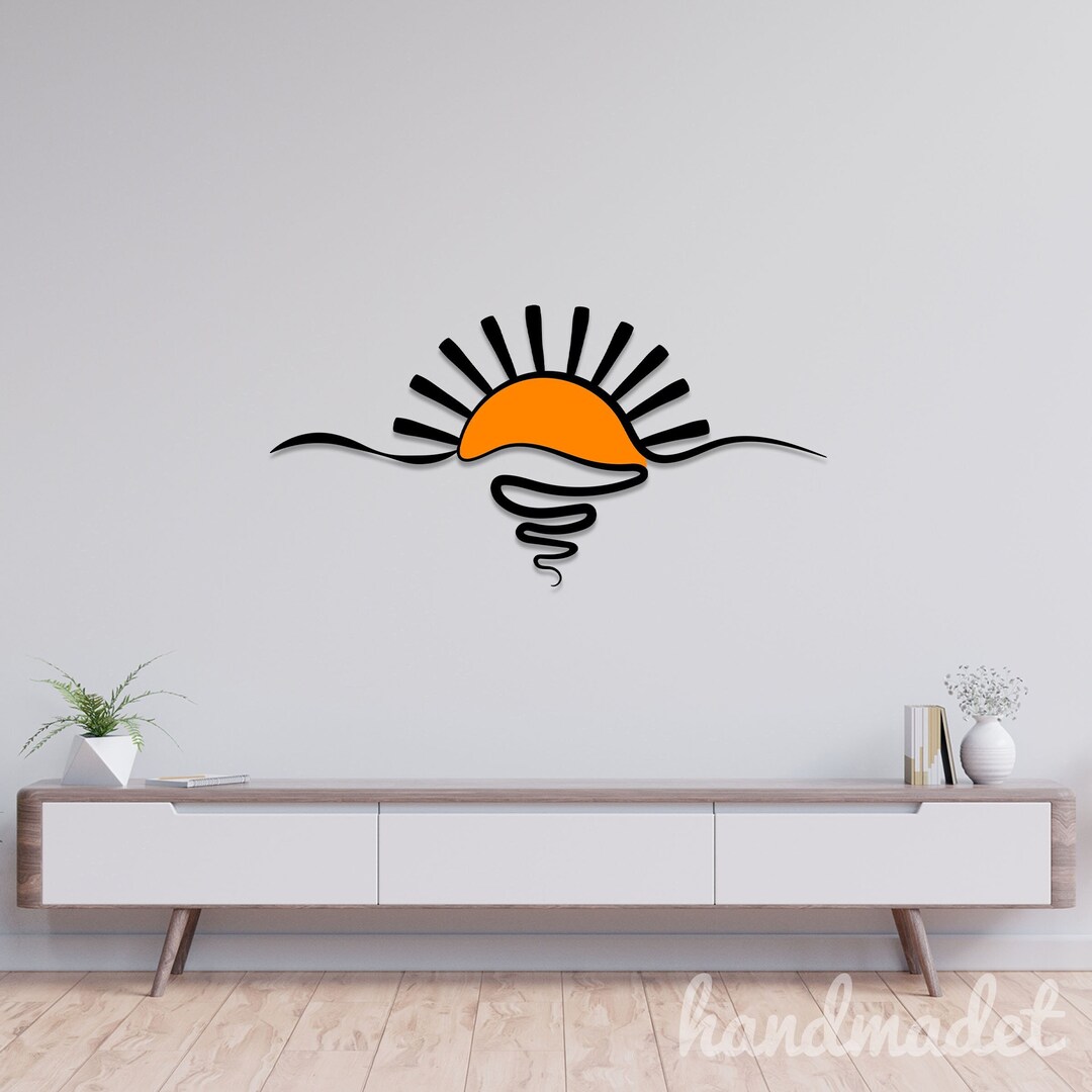 Personalized Colorful Sunshine Metal Acrylic, Sunrise Metal Sign ...