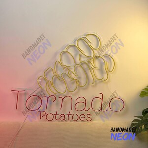 Tornado Potatoes Neon Sign, Tornado Potato Led Sign, Tornado Potato Led ...