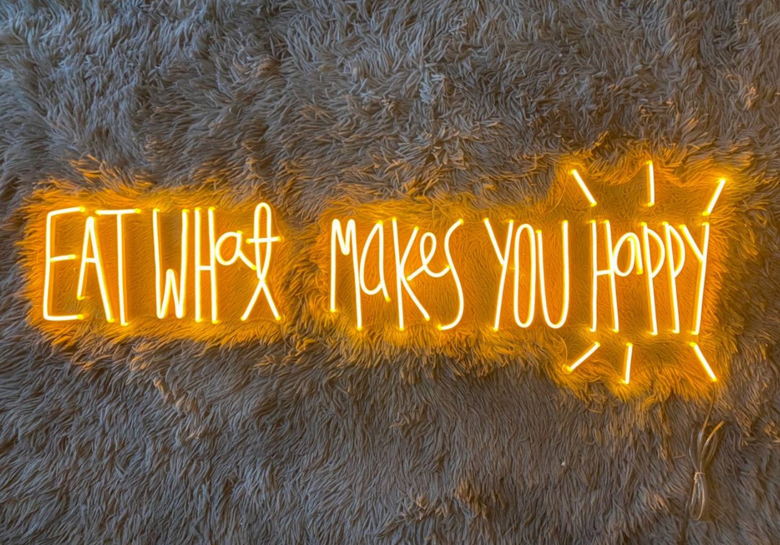 Eat What Makes You Happy Neon Sign, Eat What Makes You Happy Led Sign ...