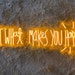 Eat What Makes You Happy Neon Sign, Eat What Makes You Happy Led Sign ...