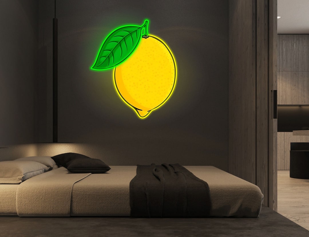 Lemon Acrylic Neon Led Sign | Food Neon Sign | Custom Neon Sign | Neon ...
