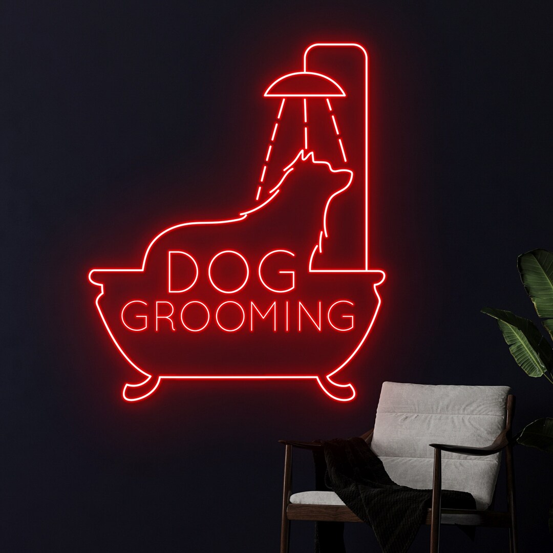 Dog Spa Neon Light, Dog Cat Led Light, Pet Store Led Sign, Pet Shop ...