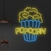 Custom Popcorn Neon Light, Pop Corn Led Light, Movie Theater Neon Sign ...