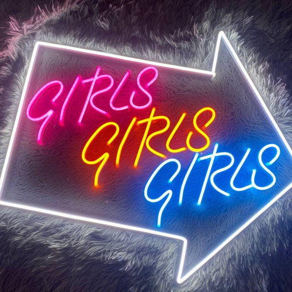 Girls Girls Girls Neon Sign - Etsy
