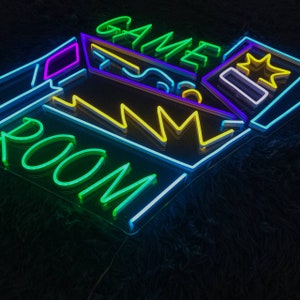 Arcade Game Room Led Sign, Arcade Neon Sign, Wall Decor, Game Room Neon ...
