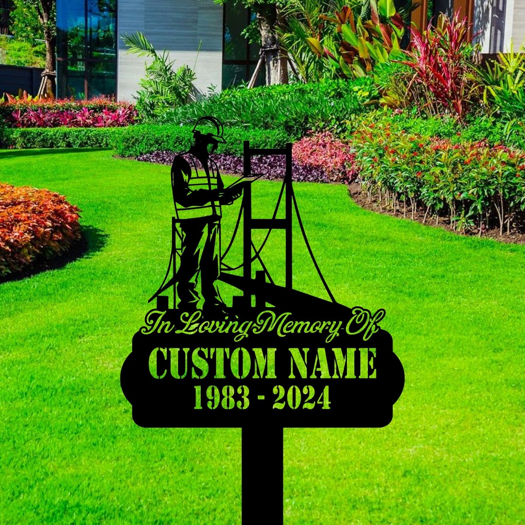 Custom Outdoor Civil Engineer Metal Sign With Stakes - Personalized ...