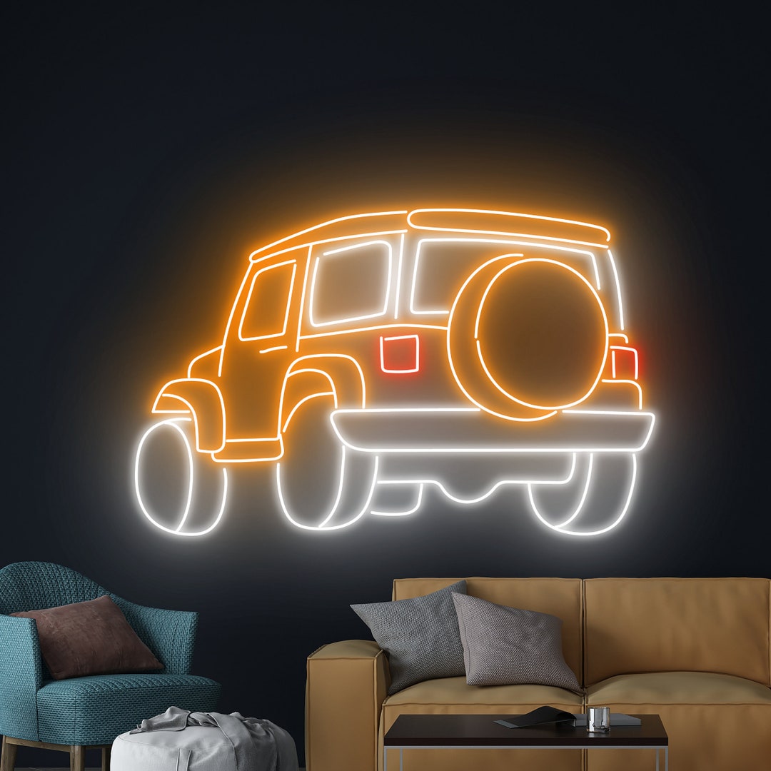 Custom Text Classic Car Neon Sign, Luxury Car Led Sign, Car Led Light ...